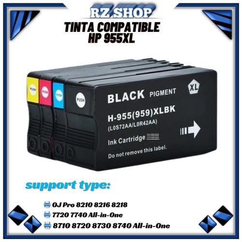 Jual Tinta Compatible HP 955XL 955XL (1Set) Printer Officejet Pro 7720 ...