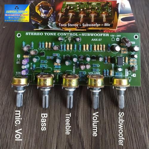 Jual tone control stereo plus subwoofer plus mic - Kota Malang - andra ...