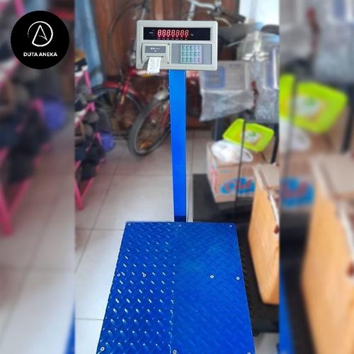 Jual timbangan duduk digital A1+Printer kap 100kg-750kg platfom bordes ...