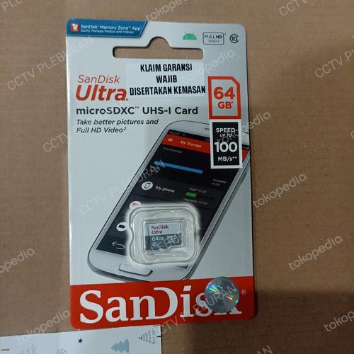 Jual MicroSd 64gb Sandisk Ultra Class10 Original - Kota Semarang - CCTV ...