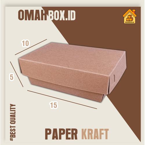 Jual Paper lunch box 15x10x5 cm | laminasi Bagian dalam | box food ...