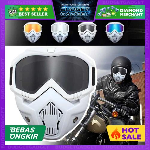 Jual TAFF Kacamata Motocross MTB ATV Ski Goggles with Mouthpiece ...