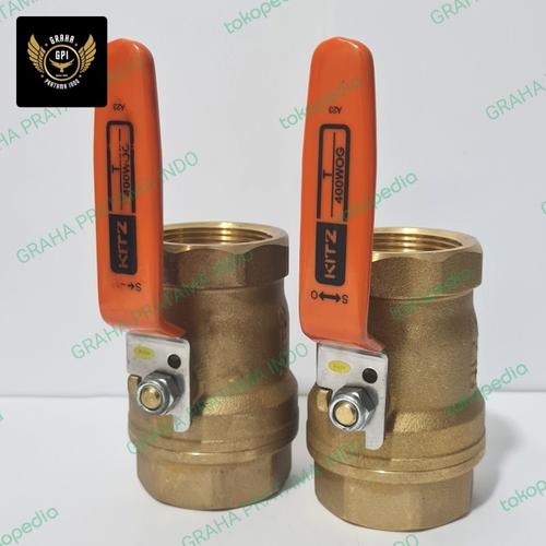 Jual BALL VALVE KITZ 2" INCH KUNINGAN 400 WOG BRASS ORIGINAL JAPAN - Jakarta Barat - GRAHA ...