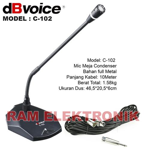 Jual Mic Meja Podium DB VOICE C102 / C 102 Original - Jakarta Barat - RAM ELECTRONIK | Tokopedia