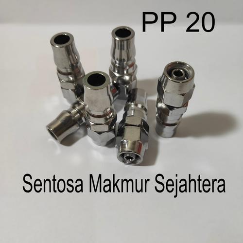 Jual PP20 QUICK COUPLER Tipe PP20 Connector Coupler COWO Drat Male 1/4 ...
