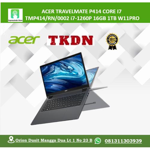 Jual ACER TRAVELMATE P414 CORE I7 TMP414/RN/0002 i7-1260P 16GB 1TB ...