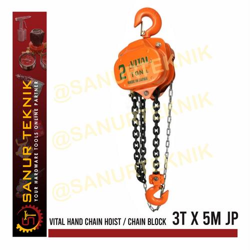 Jual VITAL Hand Chain Hoist / Chain Block / Katrol 3T x 5M 3Tx5M 3 TON ...
