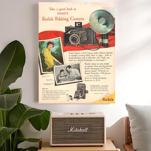 Jual " 1948 Kodak Folding " Poster Kayu (30x22) - Kota Tangerang ...