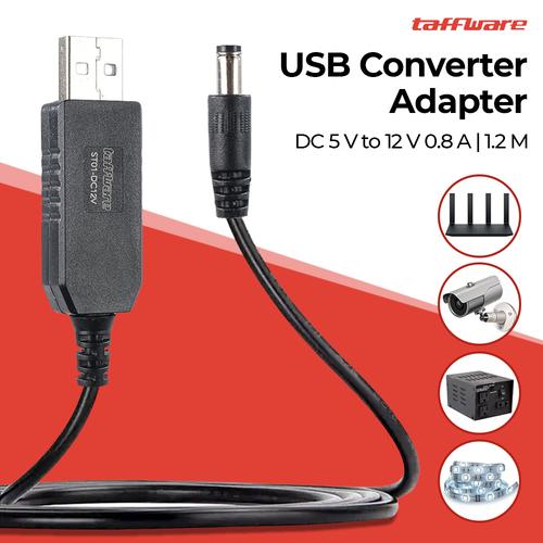 Jual USB to Modem Adapter Router Wifi DC 5V to 12V 0.8A Power Step Up ...