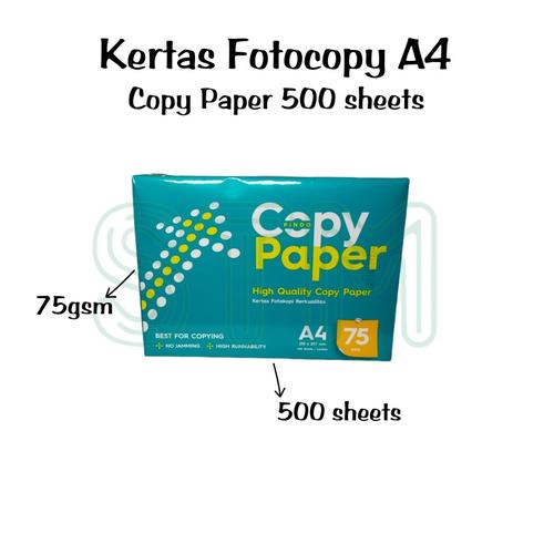 Jual Kertas HVS Foto Copy A4 Paper OneCopy/Paper Print/Paper Lite/IK ...