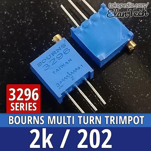 Jual Trimpot BOURNS 3296 2k / 202 Multiturn Cermet VR 3296W ElanTech ...