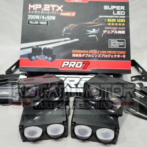 Jual Mini Projie Pro7 MP.2TX Super LED Blue Lens 4x50W / MP2TX / MP 2TX ...