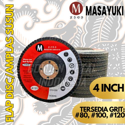 Jual Amplas Susun / Flap Disc 4" Merah MASAYUKI - #80 - Jakarta Utara ...