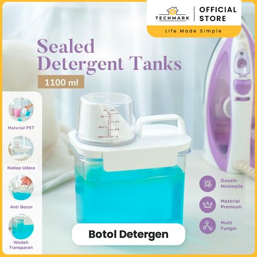 Jual Botol Laundry Detergent Transparan Serbaguna dengan Gelas Takar ...