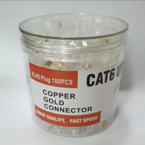 Jual Konektor UTP RJ45 Cat6 Anti gagal Isi 100 Pcs - Jakarta Pusat ...