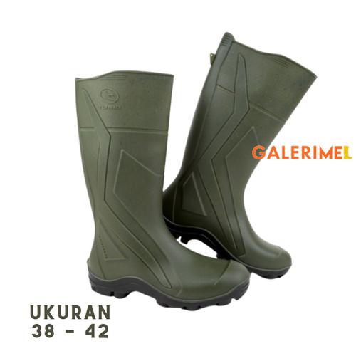Jual Sepatu boots tinggi hijau AP Boots Terra GP sepatu boot karet - 41 ...