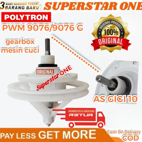 Jual Gearbox/gear box AS GIGI 10 MESIN CUCI POLYTRON PWM 9076 G/9076 ...