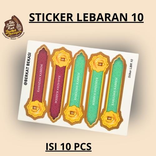 Jual STICKER LEBARAN LBR 10 / STICKER TOPLES / STICKER IDUL FITRI ...