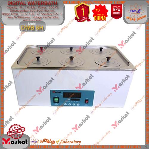 Jual MASKOT Digital Waterbath 18 Liter, 6 Hole, Model DWB-6H - Jakarta ...