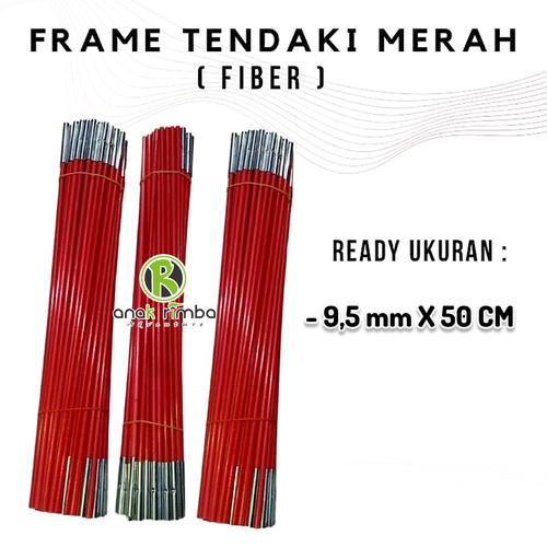 Jual FRAME FIBER 9,5 mm X 50 CM MERAH TENDA DOME BORNEO 6 LONJOR UTAMA ...