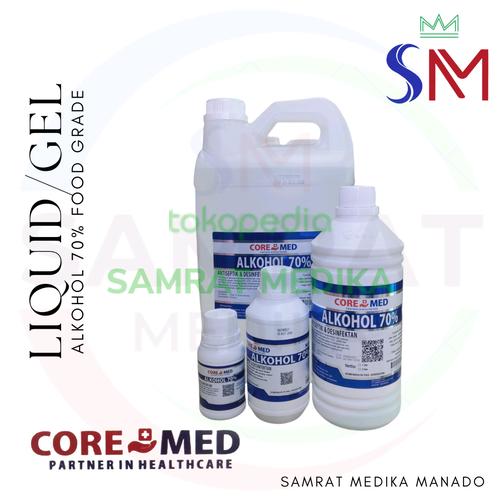 Jual Alkohol 70% / 96% COREMED (Food Grade) - Alc 70%, 1L - Kota Manado - SAMRAT MEDIKA | Tokopedia
