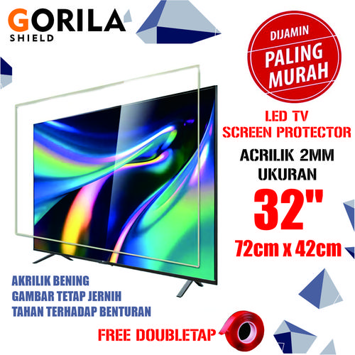 Promo Pelindung Layar TV LED 32"inch - Akrilik - Screen guard-Tempered ...