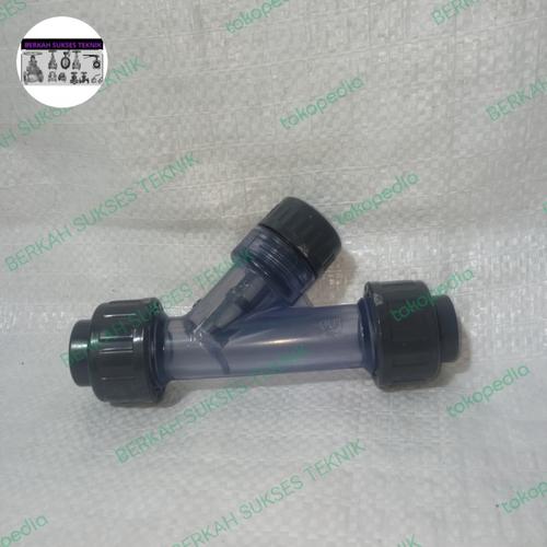 Jual y strainer PVC 3/4 INCH trasparant DN20 JIS 10K socket - Jakarta ...