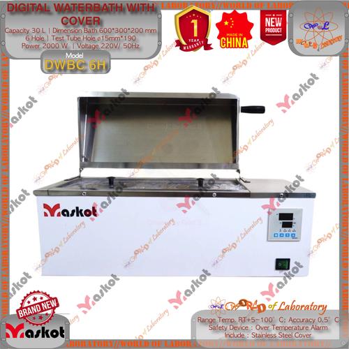 Jual MASKOT Digital Waterbath with Cover 30 Liter, Model DWBC-6H ...