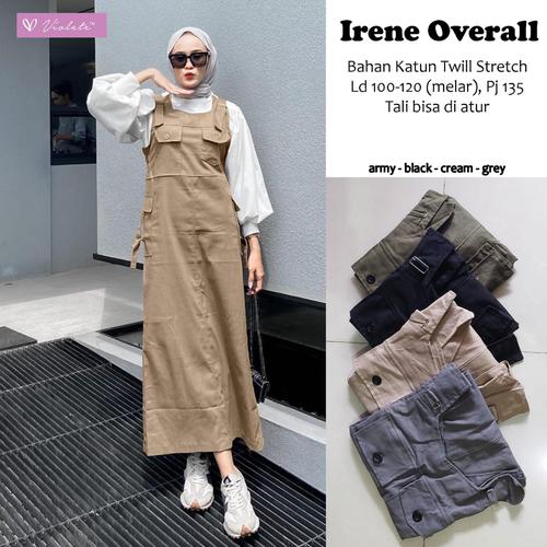 Jual baju overall wanita remaja terbaru irene katun twill stretch ...