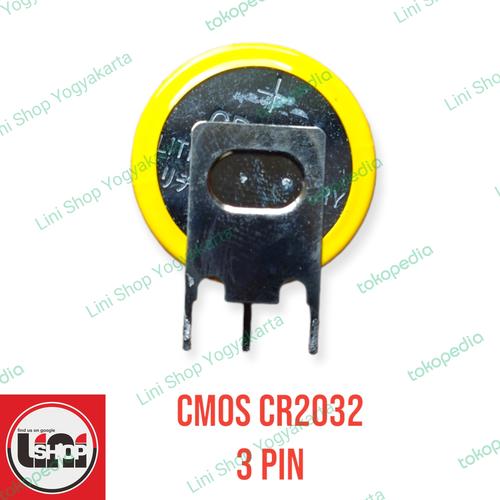 Jual Baterai Cmos solder 3 pin kaki cmos Laptop motherboard mini pc ...