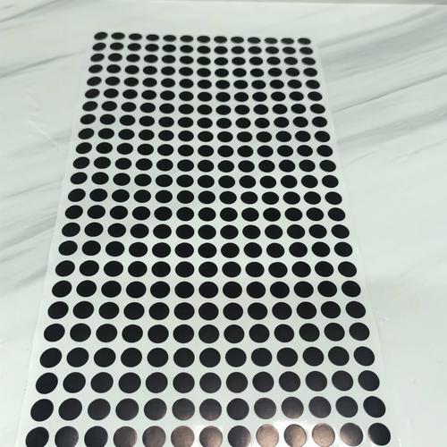 Jual Label Sticker Bulat 8 mm VISION Stiker Hitam Merah Silver Abu dll ...