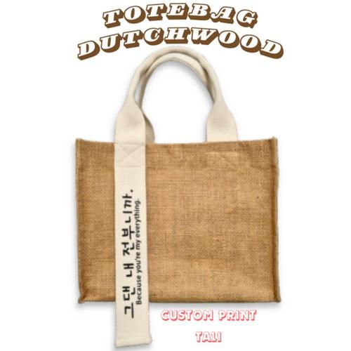 Jual Dutch Wood Tote Bag Mini Goni / Tas Goni Mini Bag Custom Tali ...