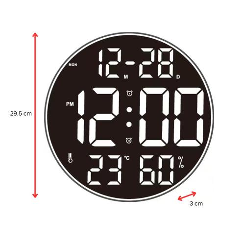 Jual Jam Digital Led Clock Alarm Dinding / Meja Jumbo 8011A - Putih ...