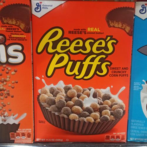 Jual Reeses Puffs Cereal Box 326g / Reese's Puffs Real Peanut Cereal ...