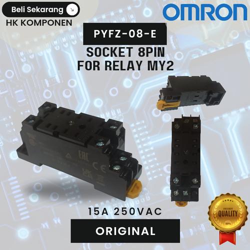 Jual PYFZ-08-E omron 8pin / socket relay my2 / omron original - Jakarta ...