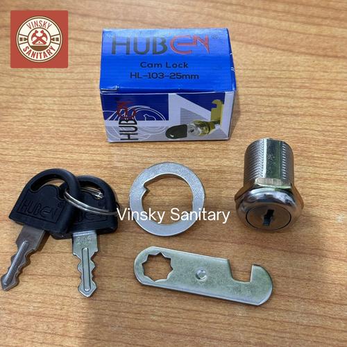 Jual Camlock HUBEN HL-103-25 mm / Kunci Laci Loker Lemari Kait HUBEN 25 ...