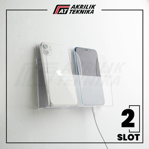 Jual Holder HP Dinding Acrylic / Rak Gantung Tempel HP dan Remote - 2 ...