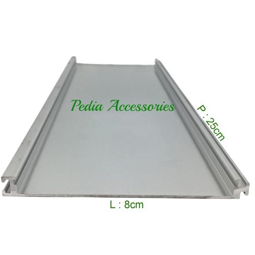 Jual PAPAN NAMA MEJA ALUMINIUM/ALUMINIUM SLIDING 1 SISI UK : 8X25cm ...