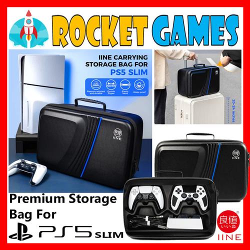 Jual IINE Carrying Storage Bag for PS5 Slim Travel Case Koper PS5 Slim ...