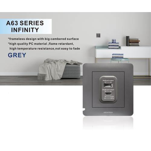 Jual SAKLAR ARCHITECH INFINITY GREY - A63 - ENGKEL - Kota Denpasar ...