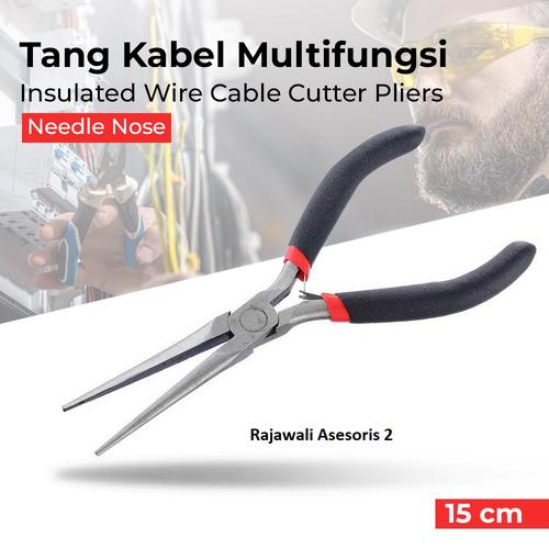Jual Tang Kabel Multifungsi Insulated Wire Cable Cutter Pliers 15 CM ...