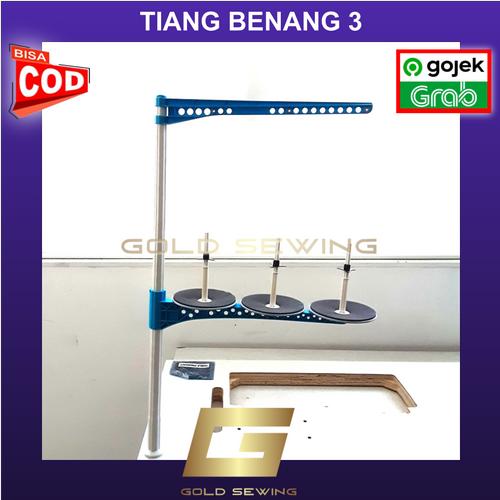 Jual Tiang Benang Mesin Jahit Obras 3 Cones 3 Busa - GOLD - Kota ...