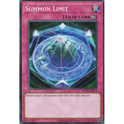 Jual Summon Limit | Varian Rarity | Yugioh AE RC04-AE071 - SUPER RARE ...
