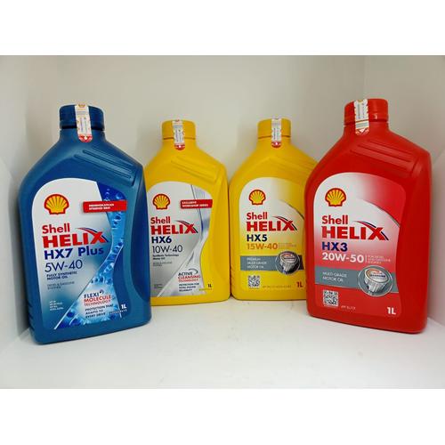 Jual Shell Helix & Rimula, Pelumas Mobil Bensin & Diesel Kemasan 1L, 4L ...