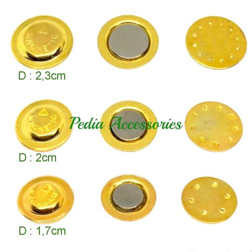 Jual Magnet Pin/Magnet Nama Dada Caution Bulat GOLD - Jakarta Pusat ...