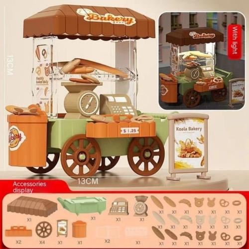 Jual koala diary dollhouse trolley cart stall booth shop flower bakery ...