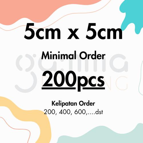 Jual Cetak Stiker Makanan Custom / Label Sticker Kemasan Logo Makanan ...