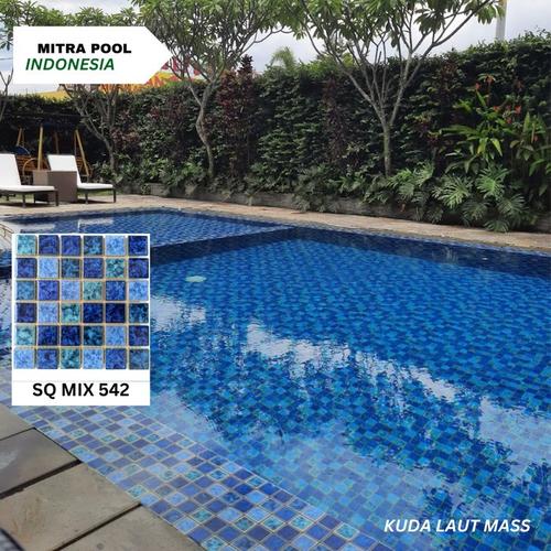 Jual keramik mozaik mozaic SQ MIX 542 SUPREME mosaic kolam Renang ...