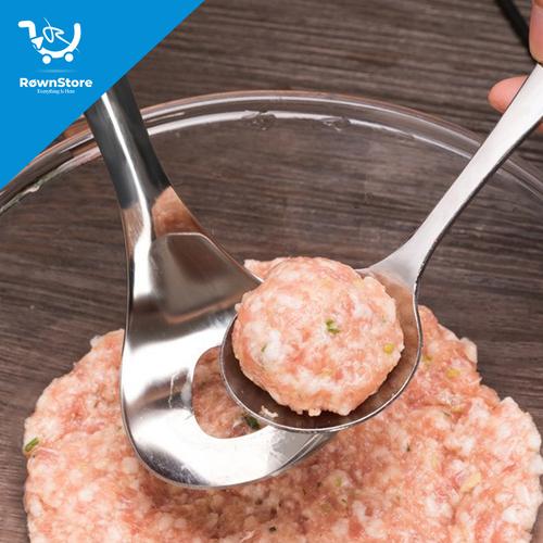Jual Sendok Cetakan Bakso Alat Cetakan Bakso Meatball Spoon Stainless ...