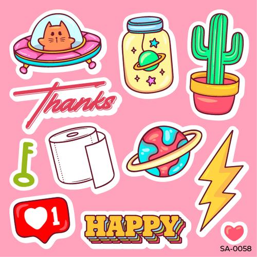 Jual Sticker Deco Sticker Sheet Sticker Unik Sticker Tempel Sticker ...